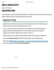 Quiz Week Try Pdf Quiz Week Lesson Activity WEEK LESSON ACTIVITY Started