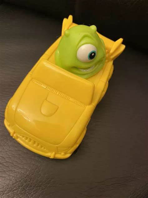 Mcdonalds Monsters Inc Toy Mike Wazowski Car Disney Pixar Fixed Wheel
