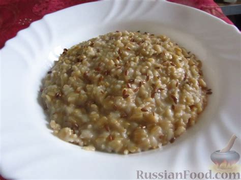 Рецепт: Овсянка из цельного зерна на RussianFood.com