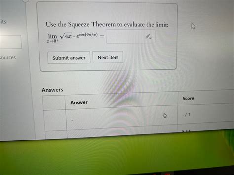 Answered Its Use The Squeeze Theorem To Evaluate Bartleby