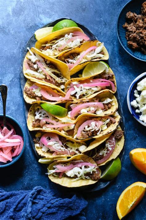 Mexican Lamb Tacos Foxes Love Lemons