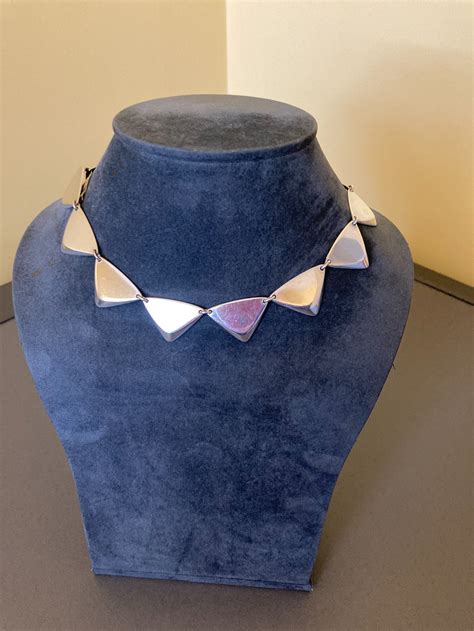 Hans Hansen Danish Silver Necklace 1960s