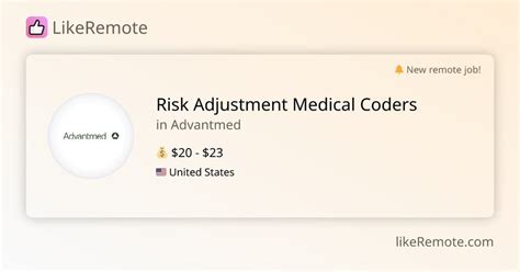 📩 Risk Adjustment Medical Coders At 🏢 Advantmed Salary 💰 20 23 📍