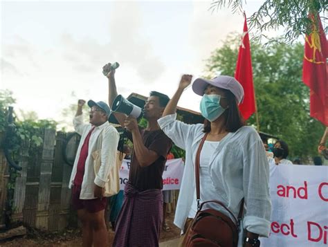 လက်ပံတောင်းတောင်ဒေသ လူထု သပိတ် စစ်ကြောင်း ဦးကျော်မိုးထွန်းကို သံအမတ်အဖြစ် ဆက်ခန့်ထားရေး ချီတက