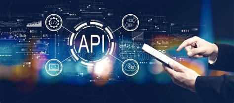 Api Application Programming Interface Concept With Businessman Using