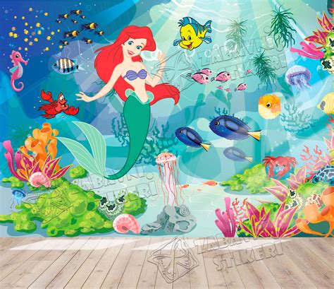 Фототапет Малката Русалка Ариел в Морето Добра цена Поръчай днес — Zabavni