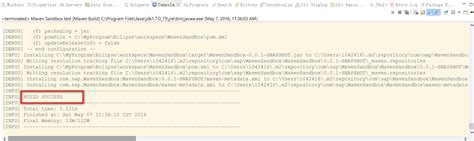 an example of building java project using maven sap community