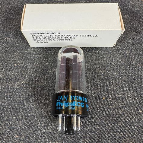 Vintage Jan Philips Ecg 5y3wgta Rectifier Tube Valve 214 Reverb