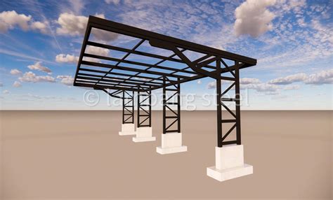 Lampang Steel 🚙 แบบ3d โรงจอดรถสำหรับ 3 คัน Confirm ️ ️