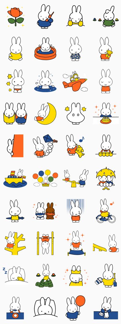 Miffy Line Sticker Rumors City Emoji Creator Stick Figure Animation