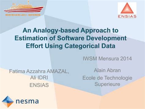 iwsm2014 an analogy based approach to estimation of software