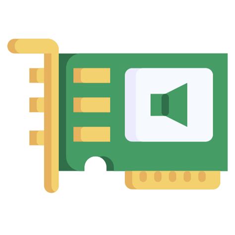 Sound card Generic color fill icon