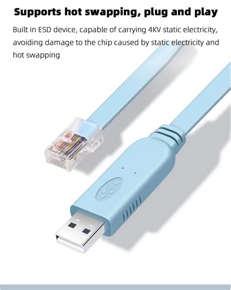 Usb To Rj Debugging Cable Console Cable Suitable For H C Cisc Control Configuration Switch