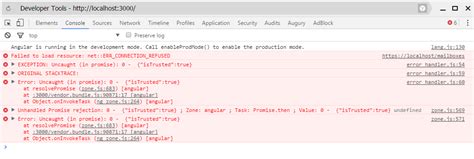 Nodejs Angular2 Nodejs Got An Error Neterrconnectionrefused When Run Onthe Localhost