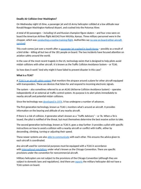 Airplan Collide Pdf Aviation Accidents And Incidents Aircraft