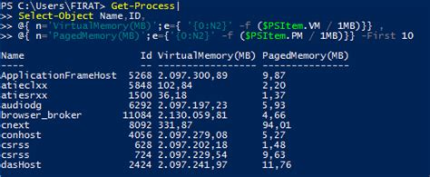Windows Powershell Select Object Hash Table And Formatting B L M