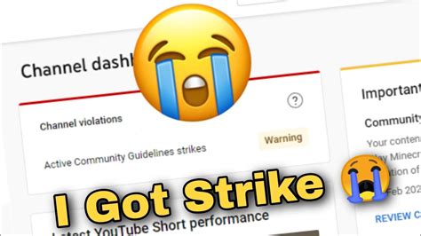 I Got Strike Muje Mila Community Guidelines Strike YouTube