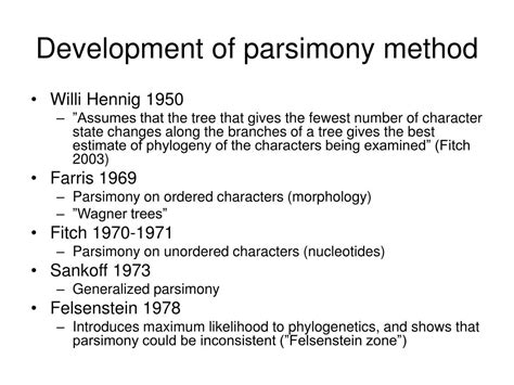 Ppt Parsimony Method Powerpoint Presentation Free Download Id344855