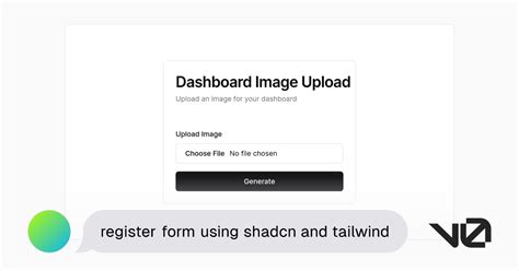 Register Form Using Shadcn And Tailwind A Shadcn Ui And V0 Generation