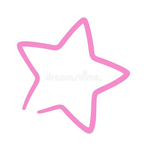 Hand Drawn Star Shape Birthday Scribble Stock Vector Illustration Of Star Birthday 349148760
