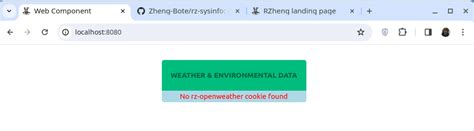 Github Zheng Bote Rz Weather A Vue Web Component For Weather