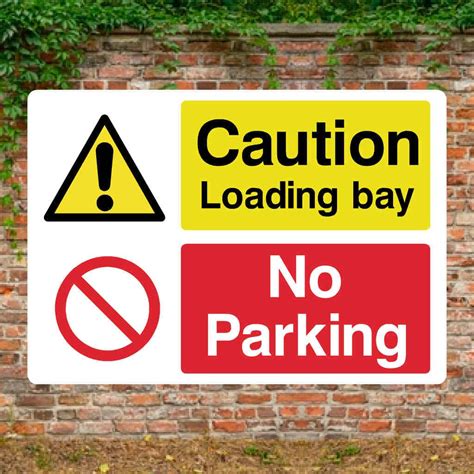 Caution Loading Bay Sign Safety Warning Signage