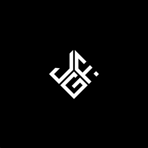 JGF Letter Logo Design On Black Background JGF Creative Initials