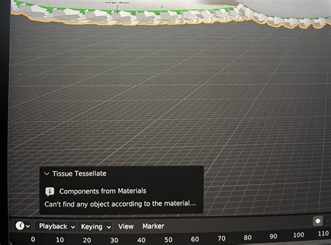 When I Tesselate On The Tissue Modifier It Cant Find Any Object According To Material