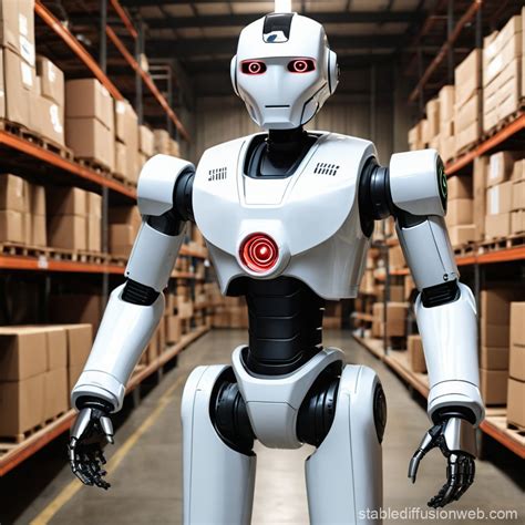 Advanced Warehouse Inventory Robot Concept Art Stable Diffusion Online