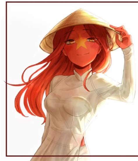 Countryhumans Vietnam Việt Nam Quốc Kỳ Viết