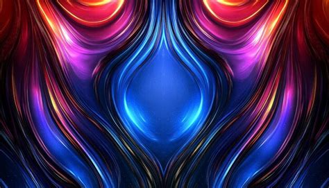 Abstract Swirling Lines With Glowing Colors And Stars Premium Ai Generated Image