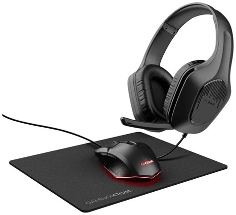 Trust Gxt 790 3 In 1 Gaming Mouse And Headset Usb Optical Black Bac