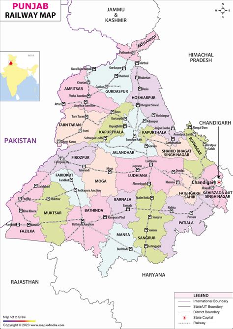 Punjab Railway Map Punjab Railways