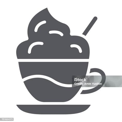 크림 그림 아이콘 커피와 컵 거품 기호 벡터 그래픽 흰색 배경에 단색 패턴 커피와 커피 0명에 대한 스톡 벡터 아트 및 기타 이미지 Istock