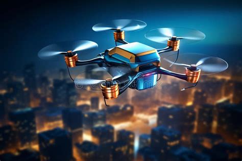 Evolution Machine Innovative Drone Futuristic Quadcopter Generative