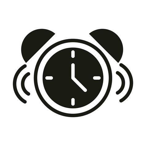 Mobile Application Alarm Clock Time Web Button Menu Digital Silhouette