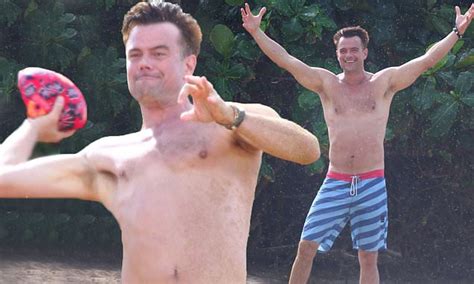 Josh Duhamel Goes Shirtless As He Enjoys A Spot Of Football During