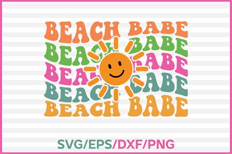 Beach Babe Retro Svg Graphic By T Shirt World · Creative Fabrica