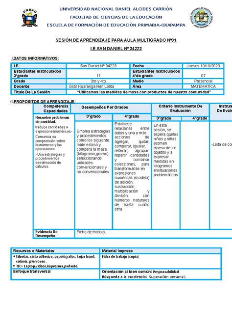 Matematica octubre UNIVERSIDAD NACIONAL DANIEL ALCIDES CARRIÒN FACULTAD DE CIENCIAS DE LA