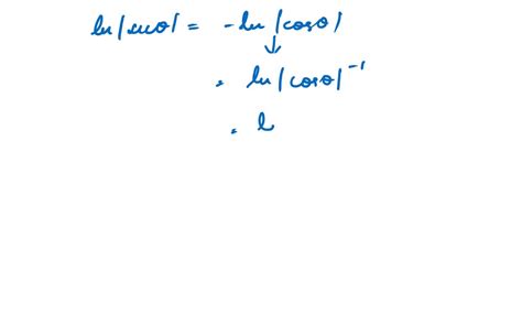 Solved Use The Properties Of Logarithms And Trigonometric Identities To
