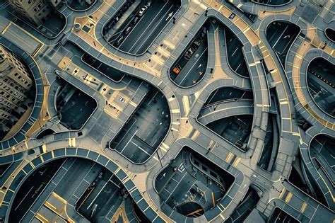 Premium Photo Abstract Patterns Formed By Urban Infrastructure And