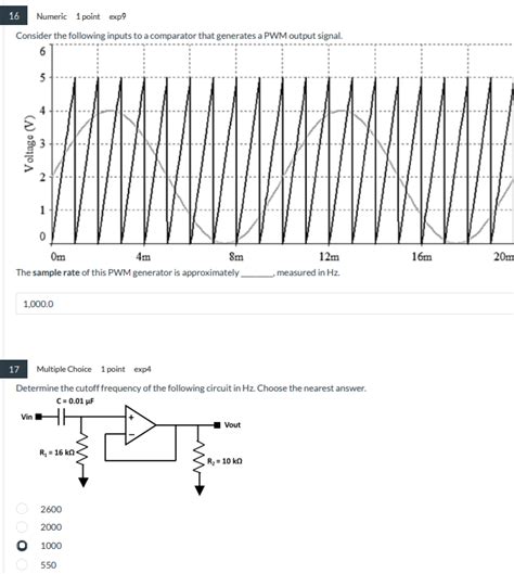 Solved Determine The Cutoff Frequency Of The Following