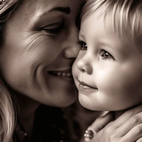 Premium Ai Image A Mother In A Tender And Loving Moment With Her Son