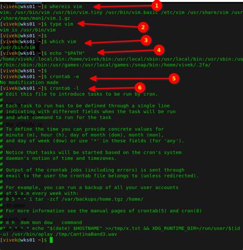 linux unix crontab no crontab for user using an empty one error