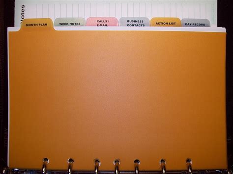 New Diy Section Tabs Filofax Planners Work Planner How To Plan