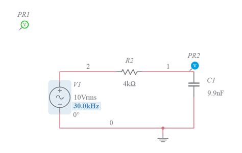 Rc Low Pass Filter Multisim Live
