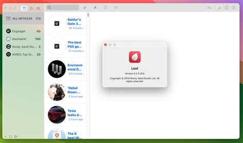 Leaf for Mac v5 2 3 好用的rss阅读器 rss 阅读器 mac CSDN博客