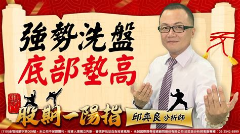 強勢洗盤 底部墊高｜20230901｜邱奕良 分析師｜股期一陽指 Youtube