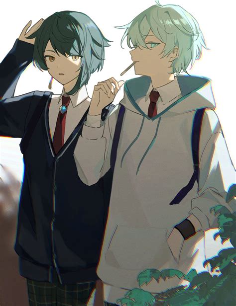 重云ちょううん 行秋ユクアキ原神 「」cyenのイラスト