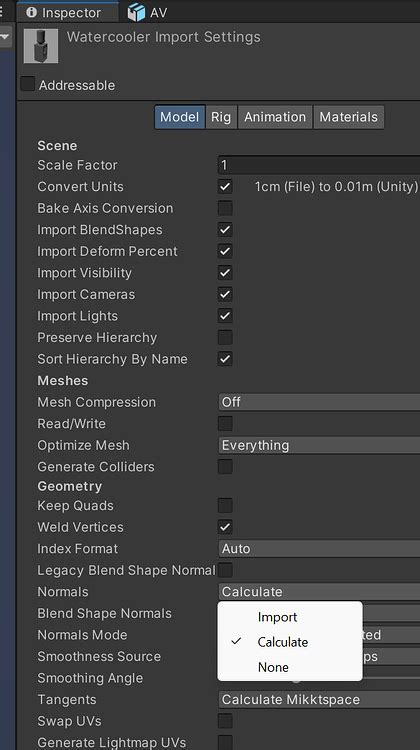 Shade Smooth In Blender Breaks Unity Import Of Fbx Unity Engine Unity Discussions